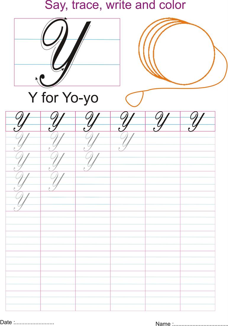 Capital Capital Y In Cursive