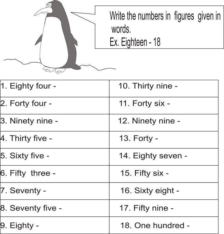 Write In Figures